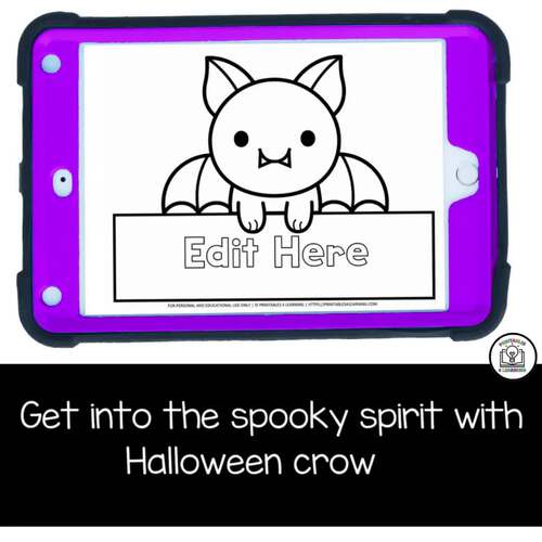 Halloween-Themed Editable Crown Templates by Printables 4 Learning