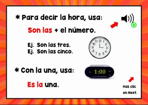 SPANISH TIME BOOM CARDS BUNDLE ⭐ Spanish Boom Cards ⭐ Spanish Telling ...