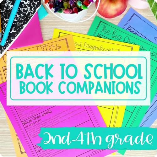 Back to School Read Aloud Activities - Full Lesson Plans for 6 Read Alouds