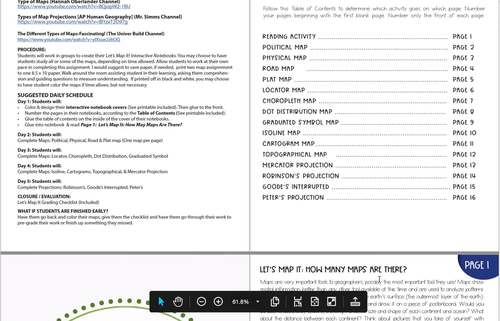 NEW! LET'S MAP IT!, MAP & PROJECTIONS INTERACTIVE NOTEBOOK, INCLUDES ...