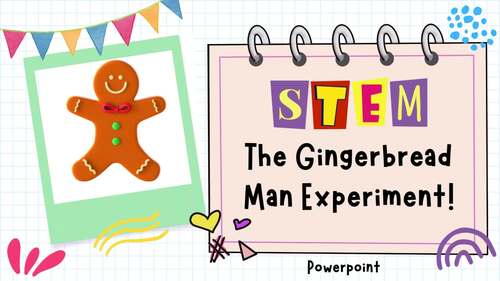 Gingerbread Man STEM Experiment Bundle:PPT/Google Slides/PDF included