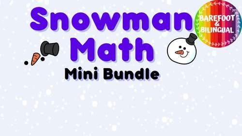 Winter Math Clipart - Snowman Clipart Math Mini Bundle | TPT