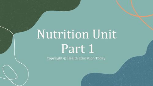 Food and Nutrition Lessons 4 Wks: #1 TPT Best-Selling High School ...
