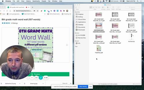 8th grade math word wall - vocabulary by Fun in 8th Grade Math | TPT