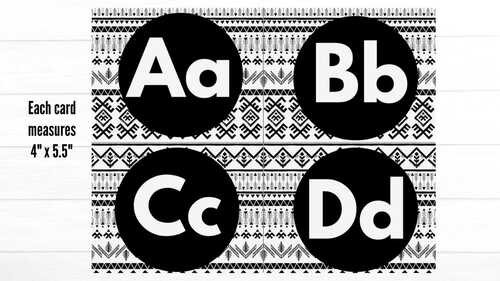 Chevron Alphabet/ABC Cards by This Marvelous Life | TPT