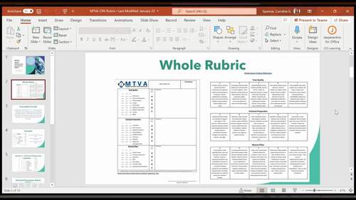 Choral Performance Assessment (CPA) Rubric PowerPoint - MTVA - Tennessee