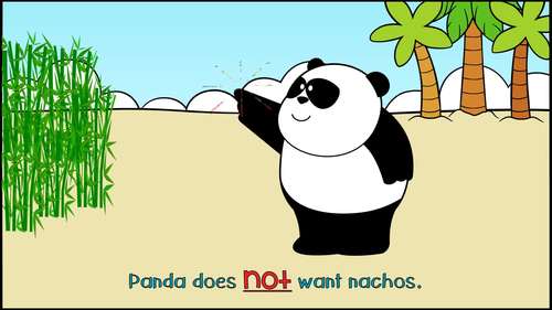 Panda Does Not Want | Interactive Slide Show | AAC Core Vocabulary | PreK