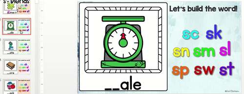 S BLENDS - Digital ONLINE Google Classroom Distance Learning +PowerPoint