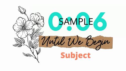 [BATHROOM BREAK] Chic Transition Timer Videos by Designs and Such