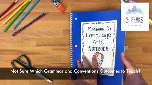 Grade 3 Grammar Notebook - Language Arts - Aligned with NEW Alberta PofS