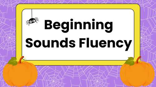 Kindergarten Halloween Spiders Digital Beginning Sounds Activity ...