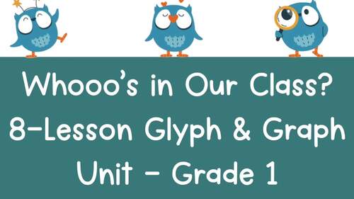 1st Grade Back to School Math Activities Glyphs & Graphs Data ...