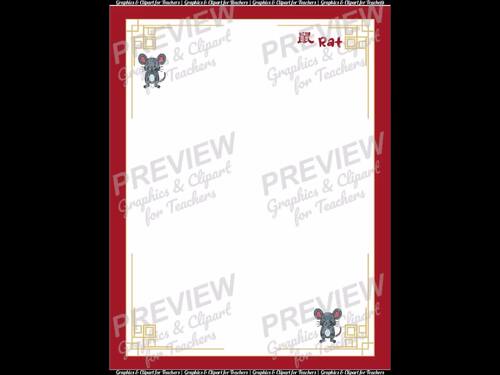 Chinese Zodiac Borders - 12 Animals + Extras Page Frames {Clipart for ...