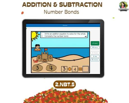 Number Bonds (0-20) Summer Review - 2.NBT.5 by Wanderlust Designer