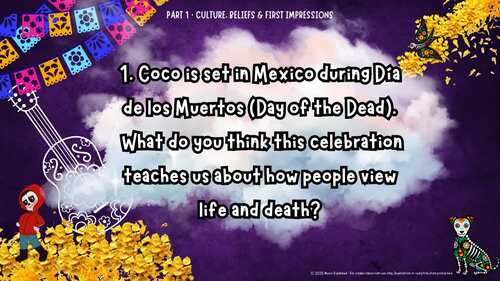 Coco Movie Music Exploration Worksheet | Culture, Sound & Memory Lesson 6-8