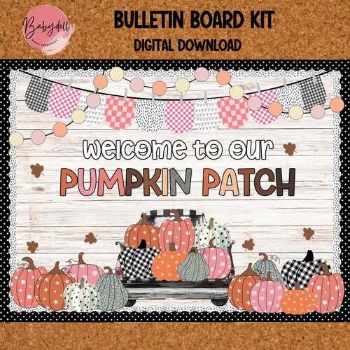 Welcome Back to School Bulletin Board | Fall Pumpkin Patch & Truck Door ...