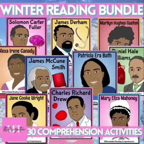 Winter Reading Comprehension Bundle – 90 Informational Texts, Grades 4–5