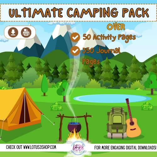 Ultimate Camp Theme Packet by Lotus3 Learning and Living Digital Designs