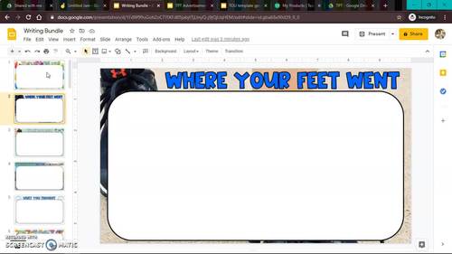Writing Bundle Google Slides Jamboard Digital Template | TPT