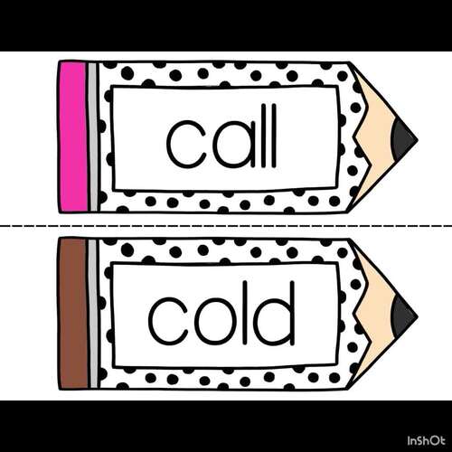 2nd–3rd Grade Dolch Sight Word Cards for Word Walls & Literacy Centers