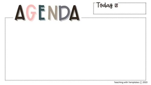 September Daily Agenda - Editable - Google Slides - Template Planner