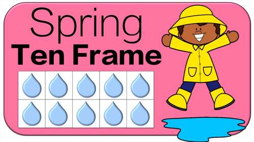 Spring Ten Frame Subitizing: Math Counting Brain Breaks by Move and ...