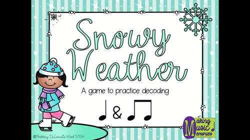 Snowy Weather - CS Unit 1 Decode Familiar - Interactive Game (BUNDLE)