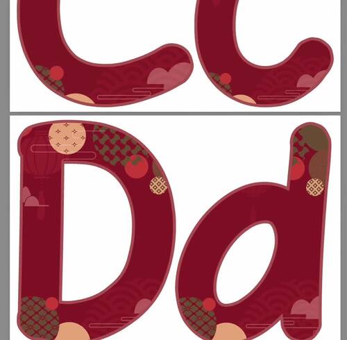 CHINESE/LUNAR NEW YEAR BULLETIN BOARD LETTERS, NUMBERS & BUNTING