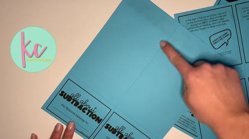 Subtraction Mini Flipbook by Kaitlyn Cheshire | Teachers Pay Teachers