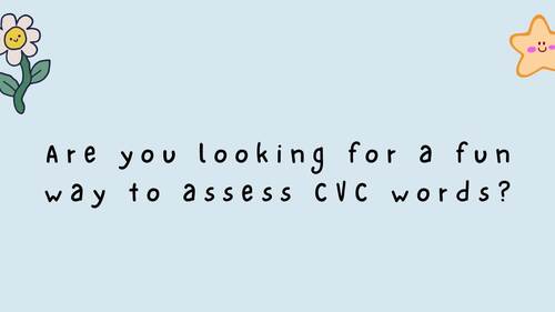 CVC Clip Strips for Kindergarten/1st Grade - Easy Prep - Interactive