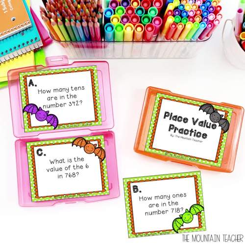 Halloween Task Cards for Math | 5 October Activities for Worksheet ...