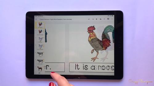 Kindergarten Emergent Reader | On the Farm Sight Word Sentences for Kids