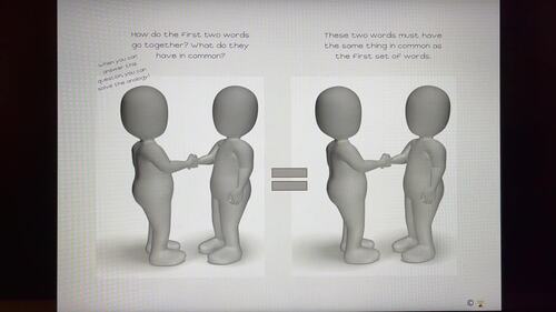 Picture Analogies and Articulation Digital for Middle School Mixed Groups