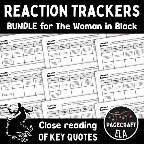 BUNDLE of Grids to Track Arthur Kipp's Reactions in The Woman in Black