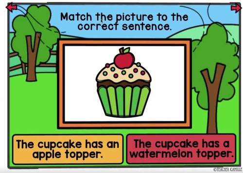 Picture to Sentence Matching: Fall Edition - Boom™ Cards for Distance ...