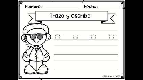 LETRA y dígrafo rr | Hojas de trabajo abecedario | Spanish Alphabet ...