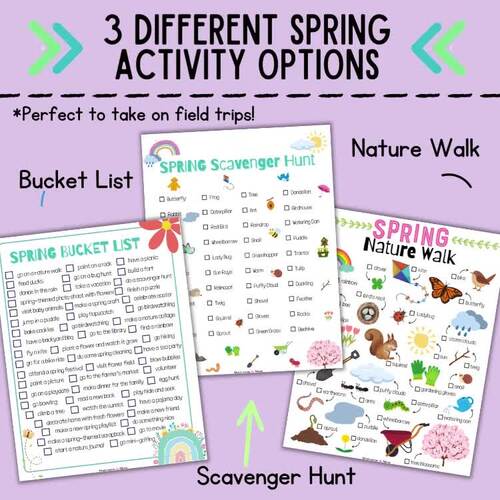 Nature Walk for Kids | Spring Scavenger Hunt for Kids | Printable ...