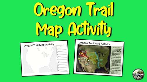 Oregon Trail Map Activity - engaging, fun, informative and easy to follow