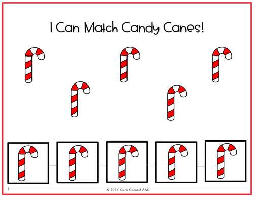 I Can Match Christmas Pictures Jumbo Binder | Simple Identical Matching
