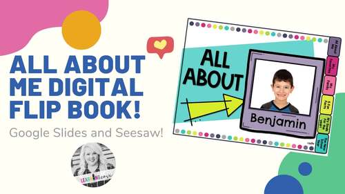 All About Me Digital Flipbook - English and Spanish - Google Slides and ...