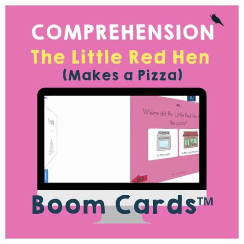 The Little Red Hen Makes a Pizza Comprehension Boom Cards & Printable ...