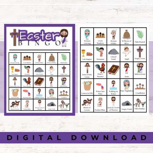 Easter Bingo Game by Healing Home | TPT