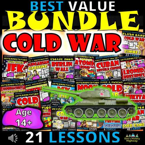 Cold War Unit Bundle | 22 Interactive Lessons for Engaging History Classes