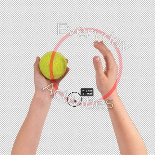 Stock Photo Child Hands Ball Left Toss Play - Transparent Background Sport