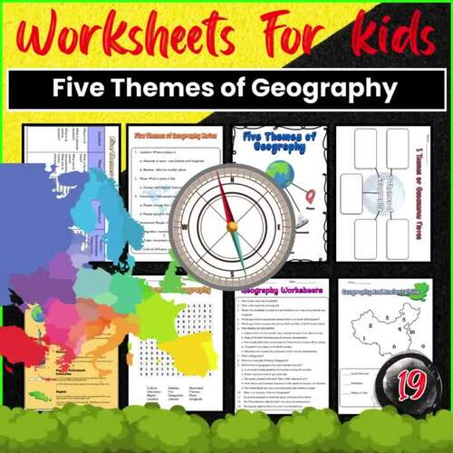 Five Themes of Geography Location Pictures Worksheets by Lib Anatomy school