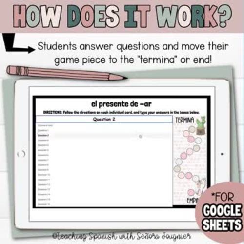 Spanish Present Tense IR Verb Digital Activity | TPT