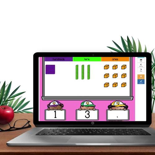 Place Value Hundreds Tens Ones Boom Cards | 2nd Grade Base Ten Blocks ...