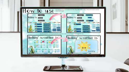 Interactive Classroom Calendar- Oceans by On Butterfly Wings | TPT