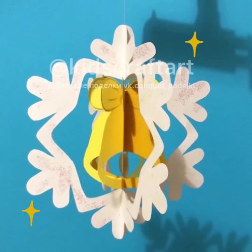 3D Snowflake Christmas Jingle Bell garlands Classroom winter ...