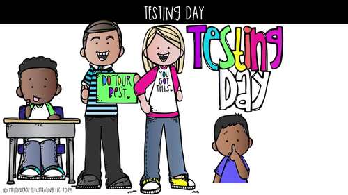 Testing Day clip art, Exam day clip art, Assessment Day clip art MINI